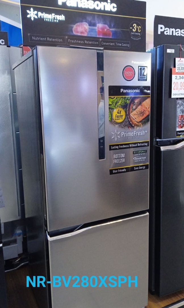 PANASONIC BOTTOM FREEZER INVERTER REFRIGERATOR, TV & Home Appliances ...