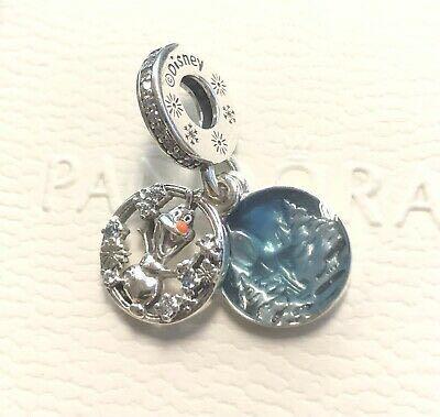 Pandora authentic Sales Disney Frozen Snow Olaf Double Dangle Charm ...