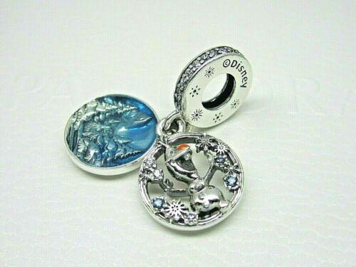Pandora authentic Sales Disney Frozen Snow Olaf Double Dangle Charm ...