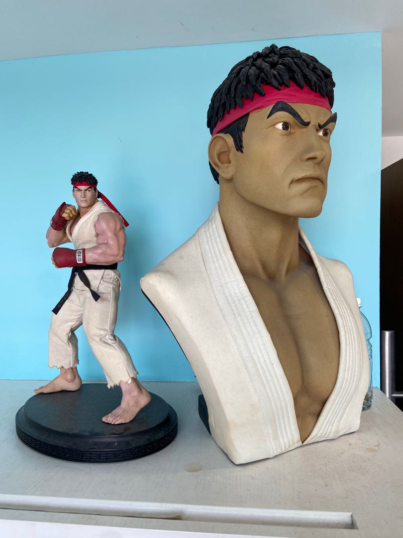 PCS Street Fighter Ryu Bust and 1/4 scale statue, Hobbies & Toys, Toys ...