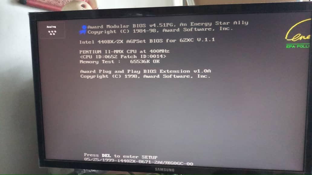 Pentium II Desktop, Win98, with Gotek Drive, Creative AWE32 Soundcard ...