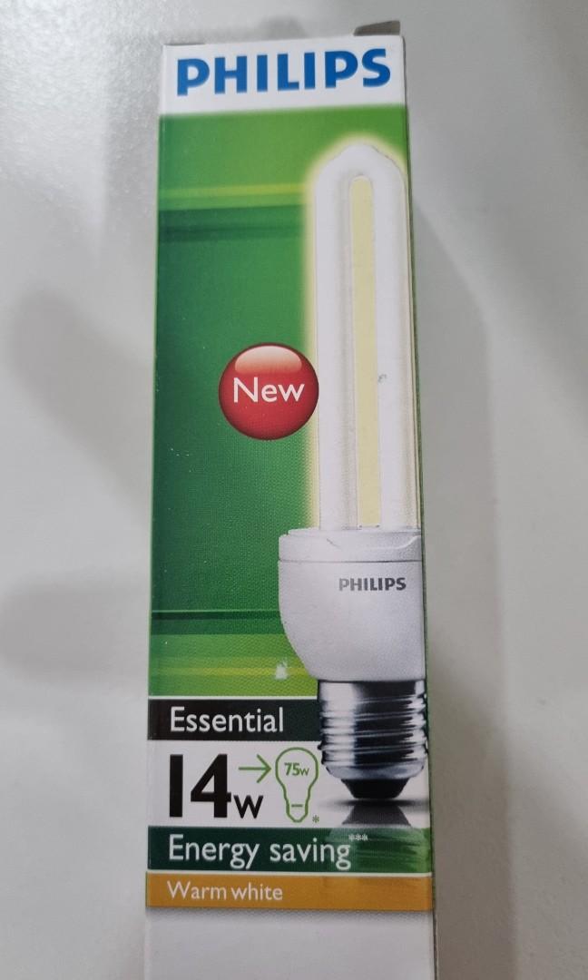 Philips PLC bulb 14W Warm White (yellow colour), Furniture & Home ...