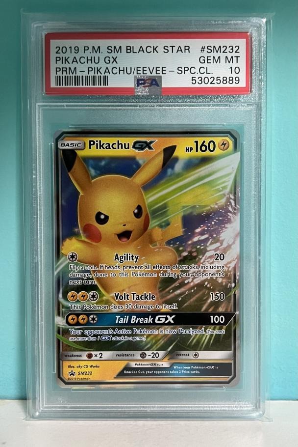 Pikachu GX (SM232) PSA10, Hobbies & Toys, Toys & Games on Carousell