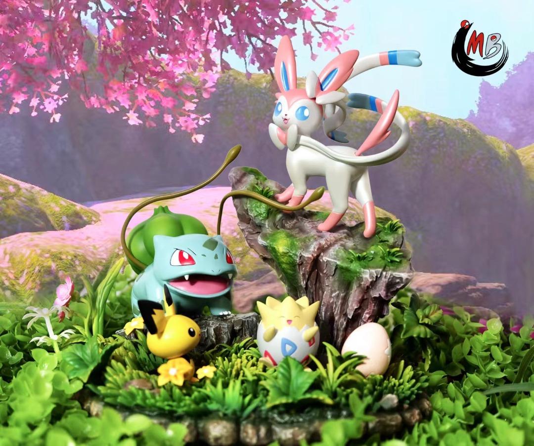 [PO] MB Studio - Eevee Family Series Sylveon Figure Statue, Hobbies ...