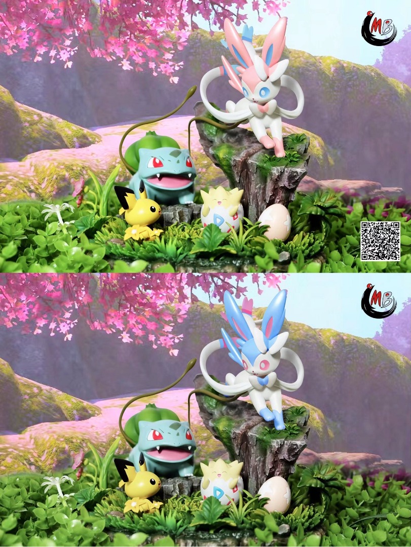 [PO] MB Studio - Eevee Family Series Sylveon Figure Statue, Hobbies ...