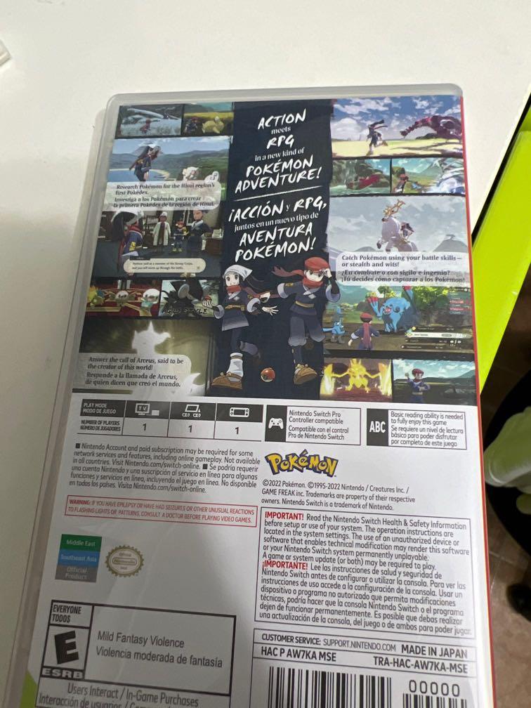 Pokemon Legends Arceus Nintendo Switch, Video Gaming, Video Games ...