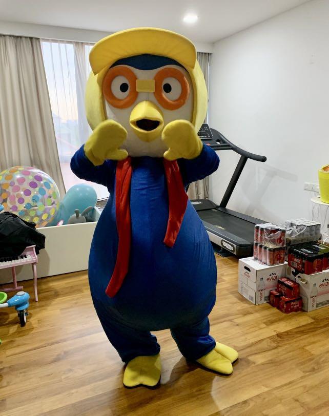 Pororo Mascot Costume, Hobbies & Toys, Toys & Games on Carousell