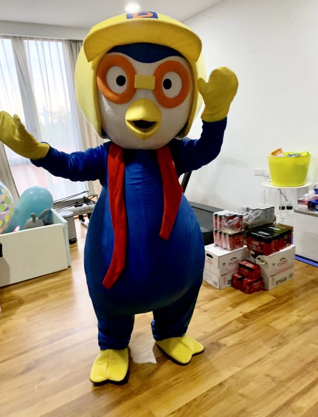 Pororo Mascot Costume, Hobbies & Toys, Toys & Games on Carousell