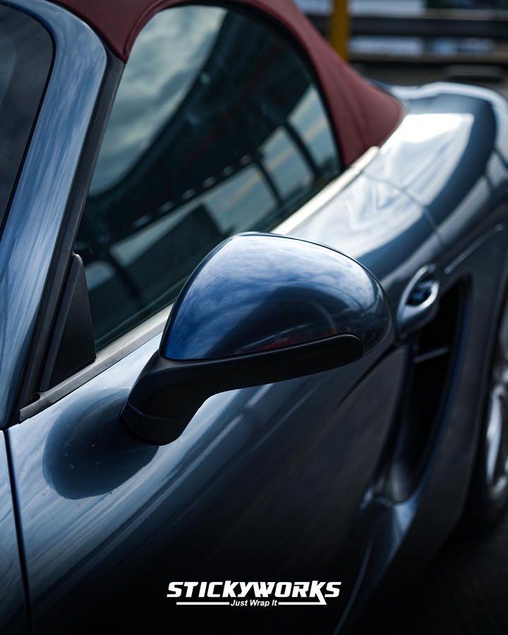 Porsche Boxster full wrap Byron Bay blue, Car Accessories, Accessories ...