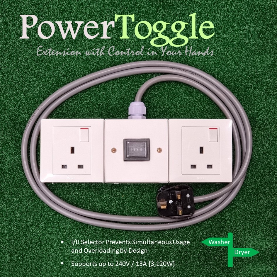 Power Extension with Toggle Selector Switch [PowerToggle], TV & Home ...