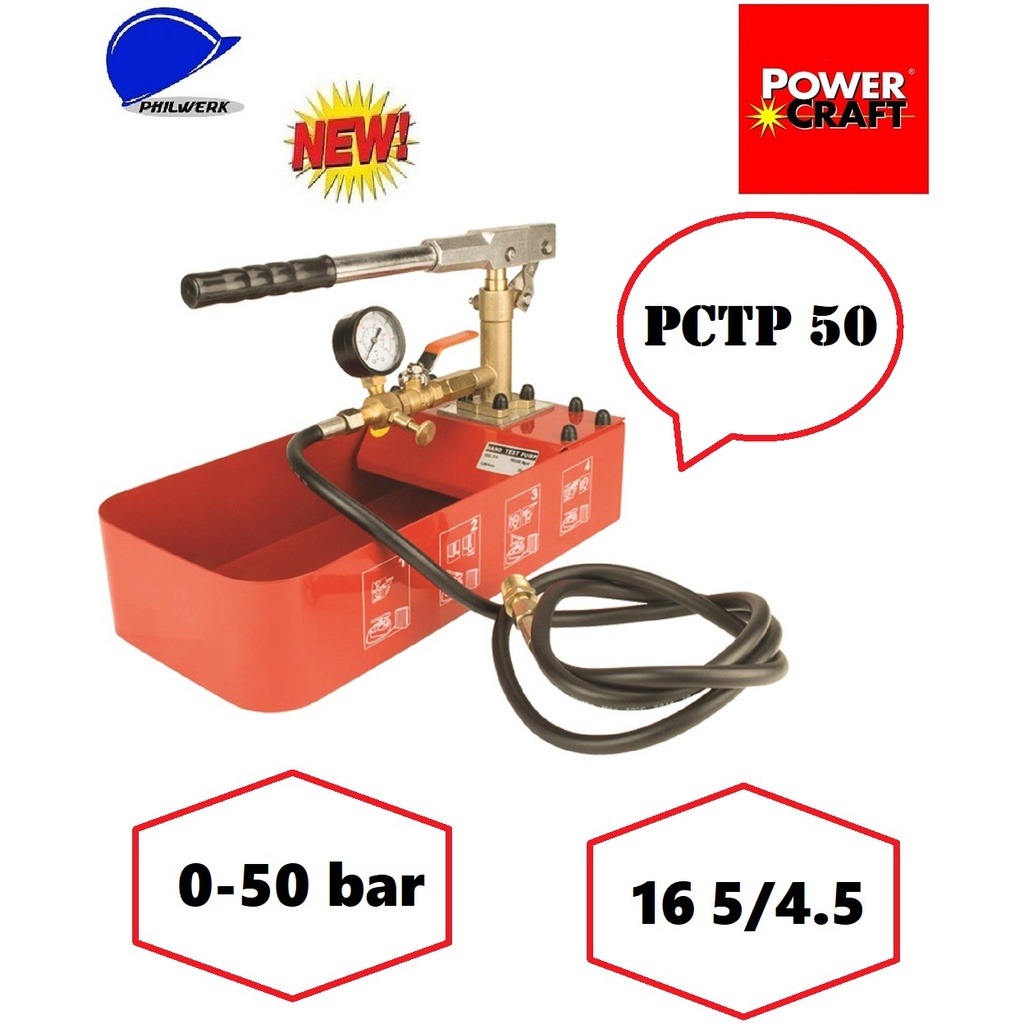 POWERCRAFT HAND PRESSURE TEST PUMP PCTP 50, Commercial & Industrial ...