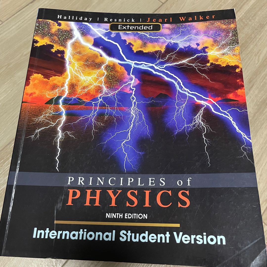Principles of Physics 9th edition International Student Version, 興趣及遊戲, 書本 & 文具, 教科書 - Carousell