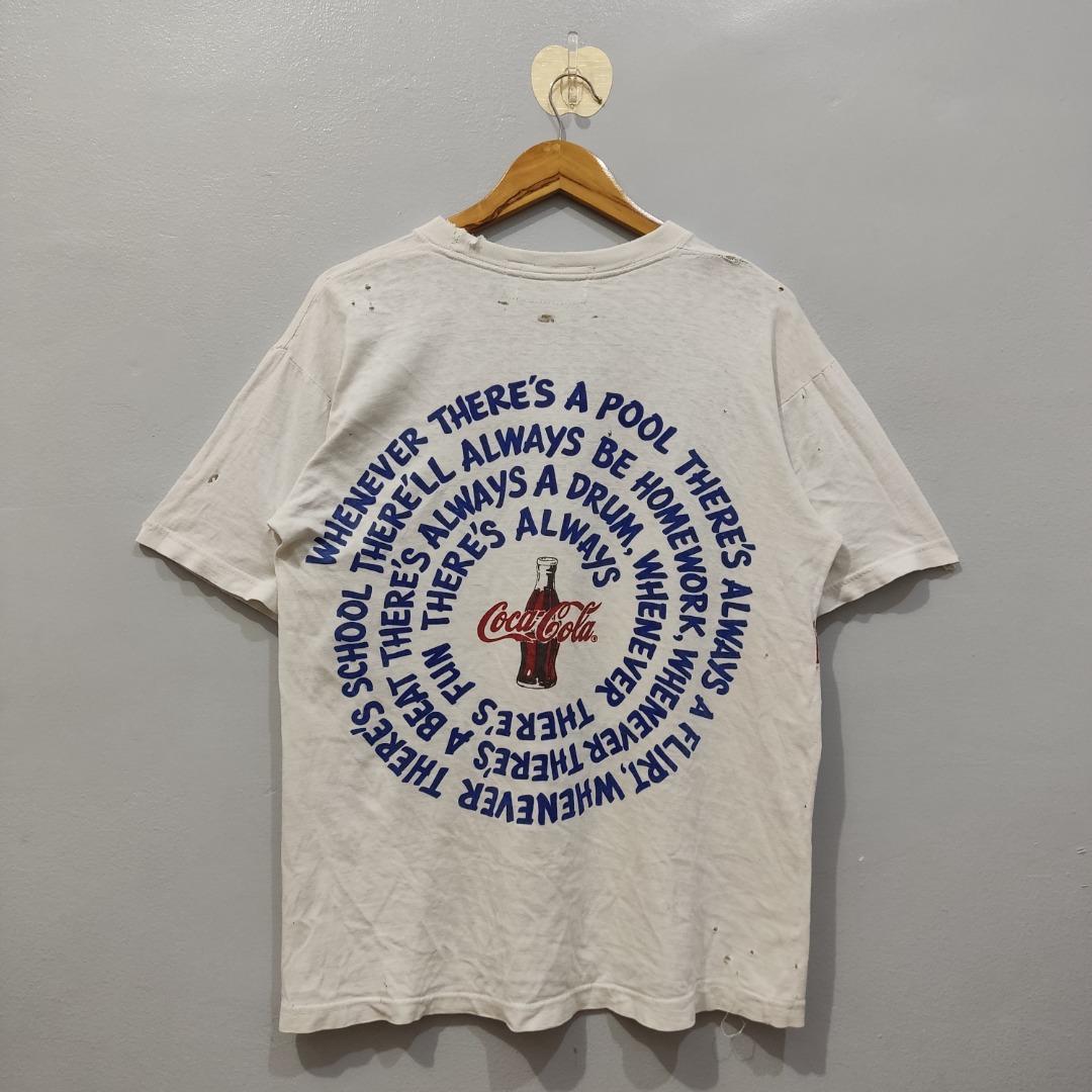 Rare Vintage Coke Mega Print Shirt (Coca Cola), Men's Fashion, Tops ...