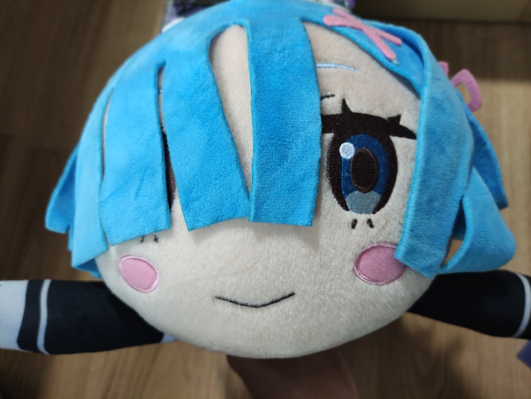 Re:Zero Rem Plushie (Used), Hobbies & Toys, Memorabilia & Collectibles ...