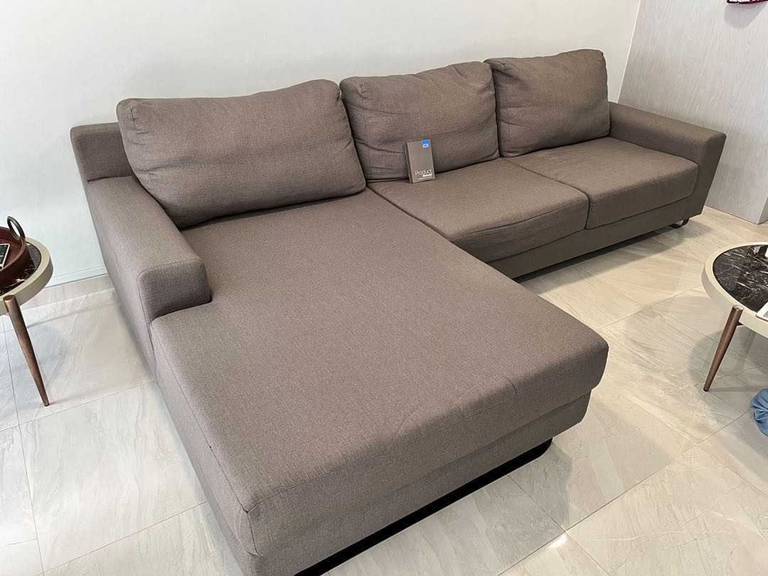 Ross L-Shape Fabric Sofa Cellini, Furniture & Home Living, Furniture ...