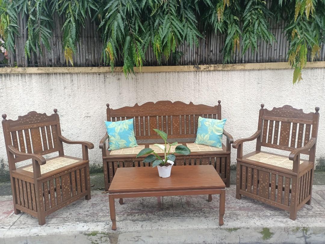 Sala Set with Solihiya, Furniture & Home Living, Furniture, Sofas on ...