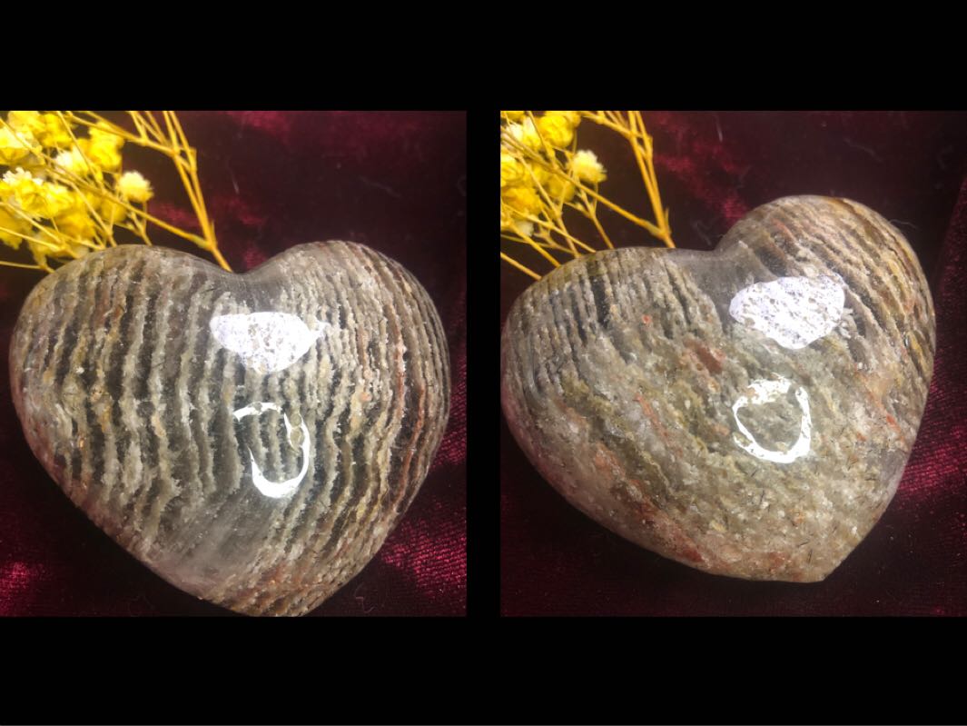 [SALE] Thousand Layer Lodolite Heart, Women's Fashion, Jewelry ...