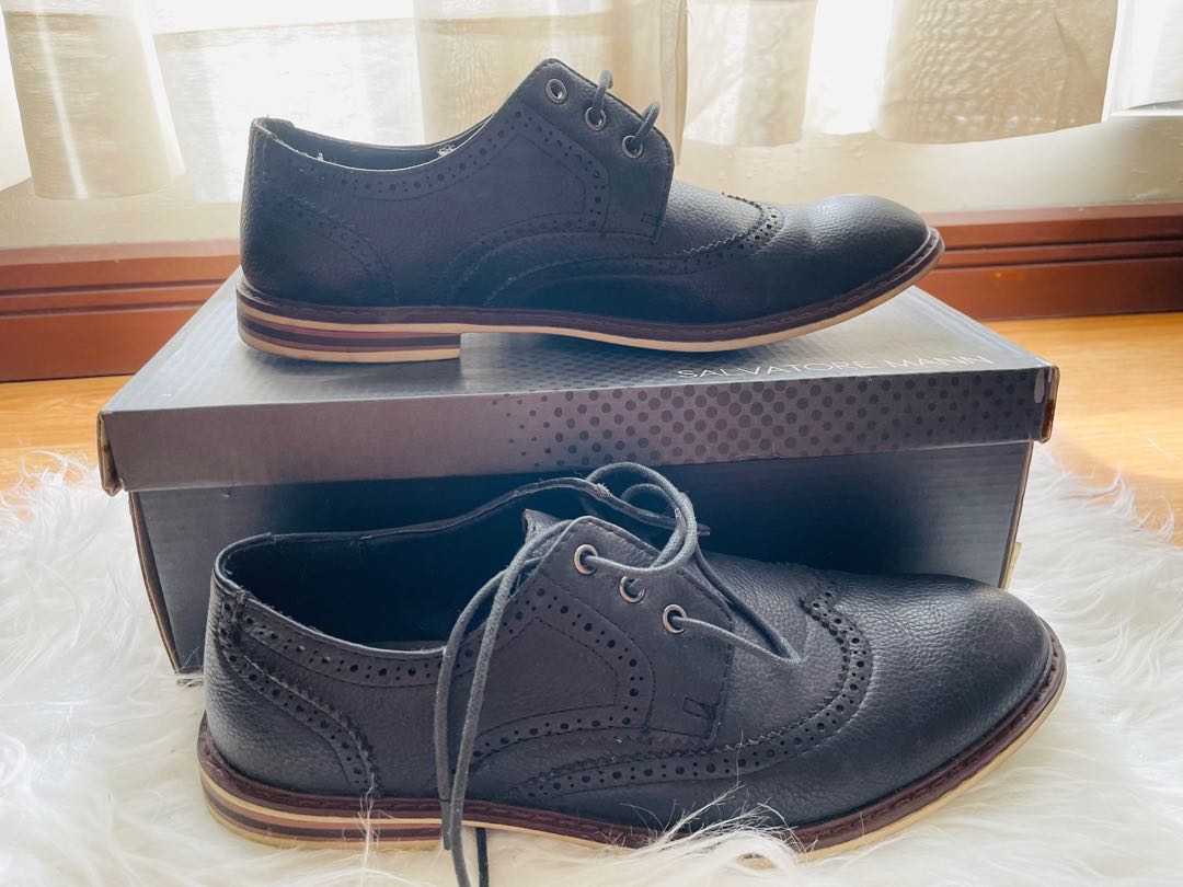 Salvatore Mann Black Shoes / Leather Shoes, Men's Fashion, Footwear ...