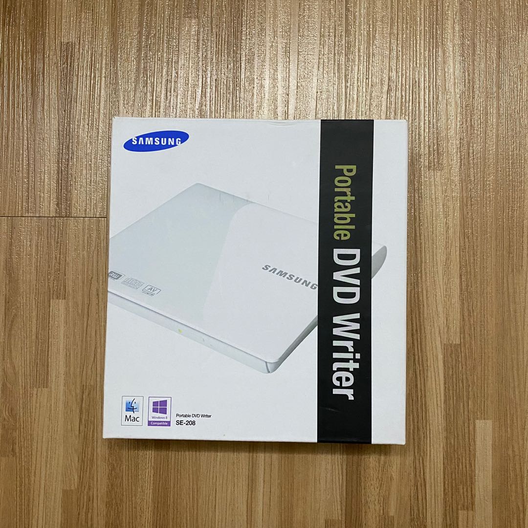 Samsung Slim Portable External USB DVD Writer SE-208 SE208 DVD+R DVD-R ...