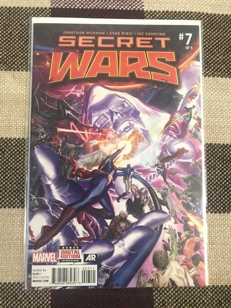 Secret Wars #7 Direct Edition - Alex Ross cover, Hobbies & Toys, Books ...