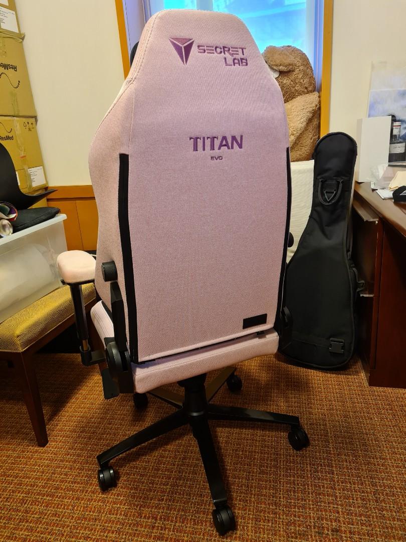 Secretlab Gaming Chair (Pink) + Extra Armrest (Pink), Furniture & Home ...
