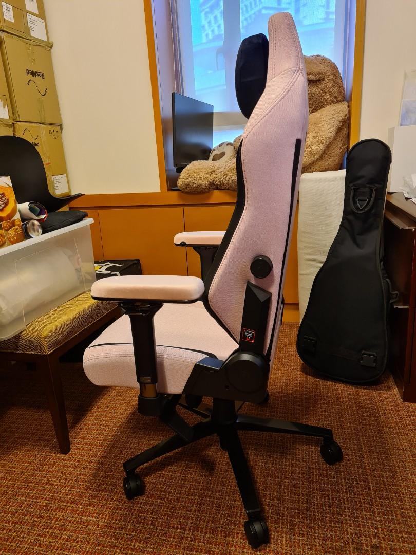 Secretlab Gaming Chair (Pink) + Extra Armrest (Pink), Furniture & Home ...