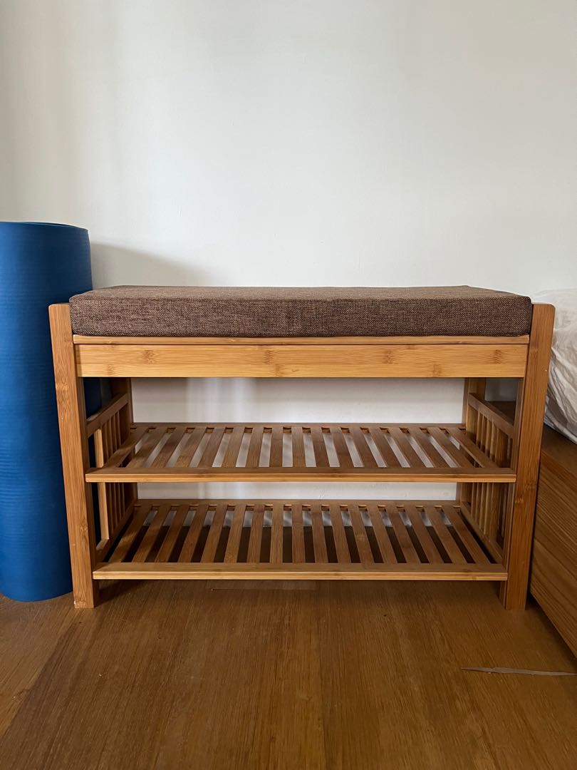 Shoe rag bench drawer, Furniture & Home Living, Furniture, Shelves ...