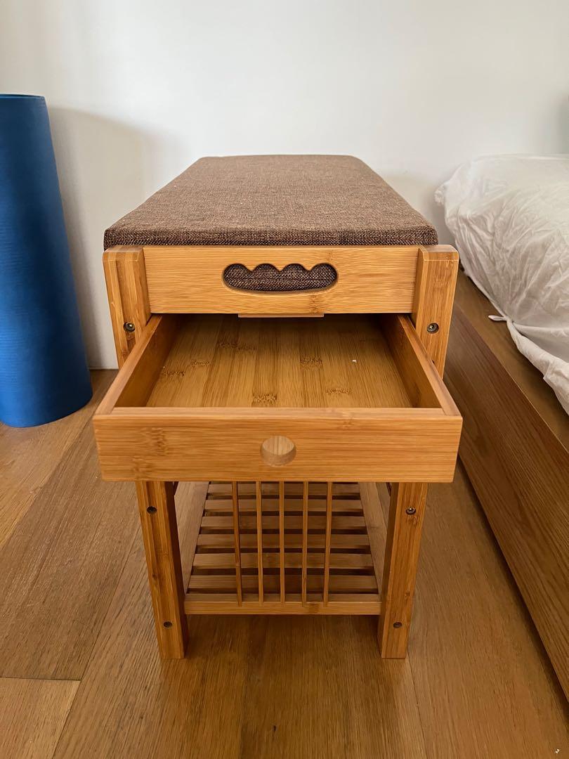 Shoe rag bench drawer, Furniture & Home Living, Furniture, Shelves ...