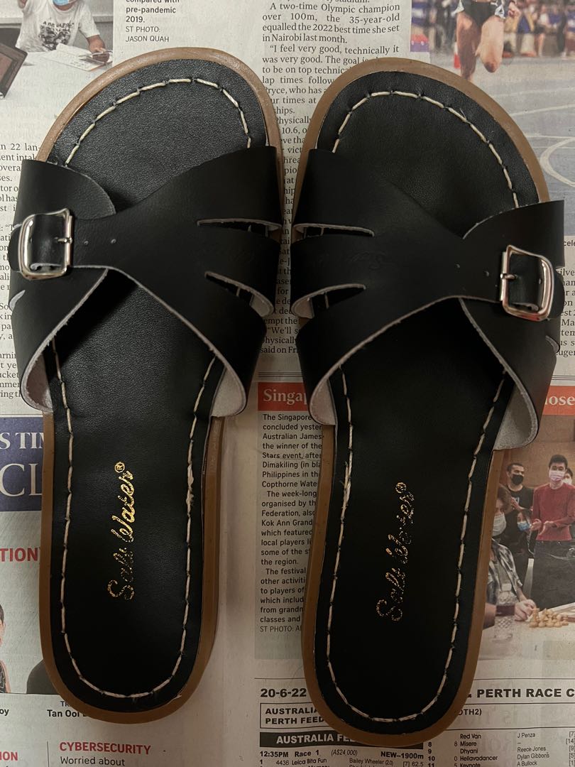 (USED) Size 5 Authentic saltwater Salt water classic slide sandal in ...