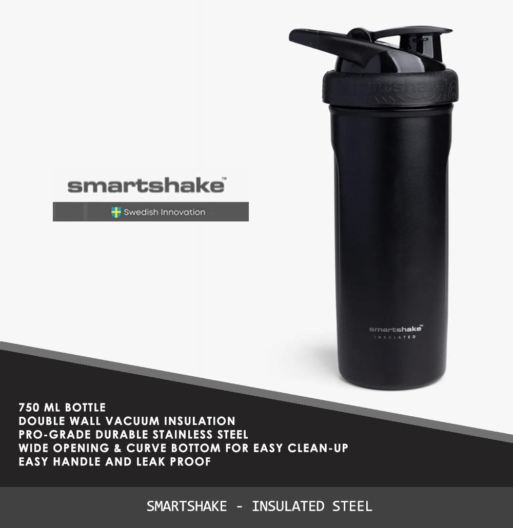 SmartShake Insulated Steel 750 ml Bottle Double Wall Vacuum Insulation ...