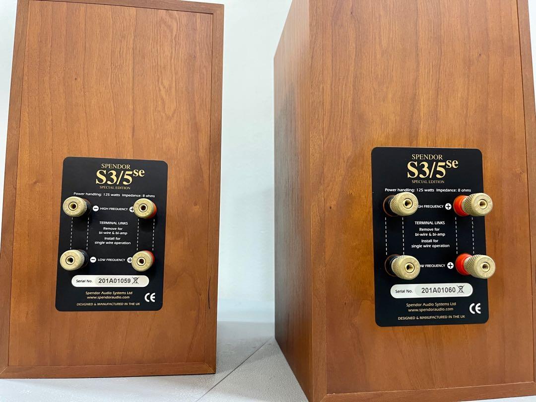 Spendor S3/5 SE bookshelf speakers (consecutive serials, made in the UK ...