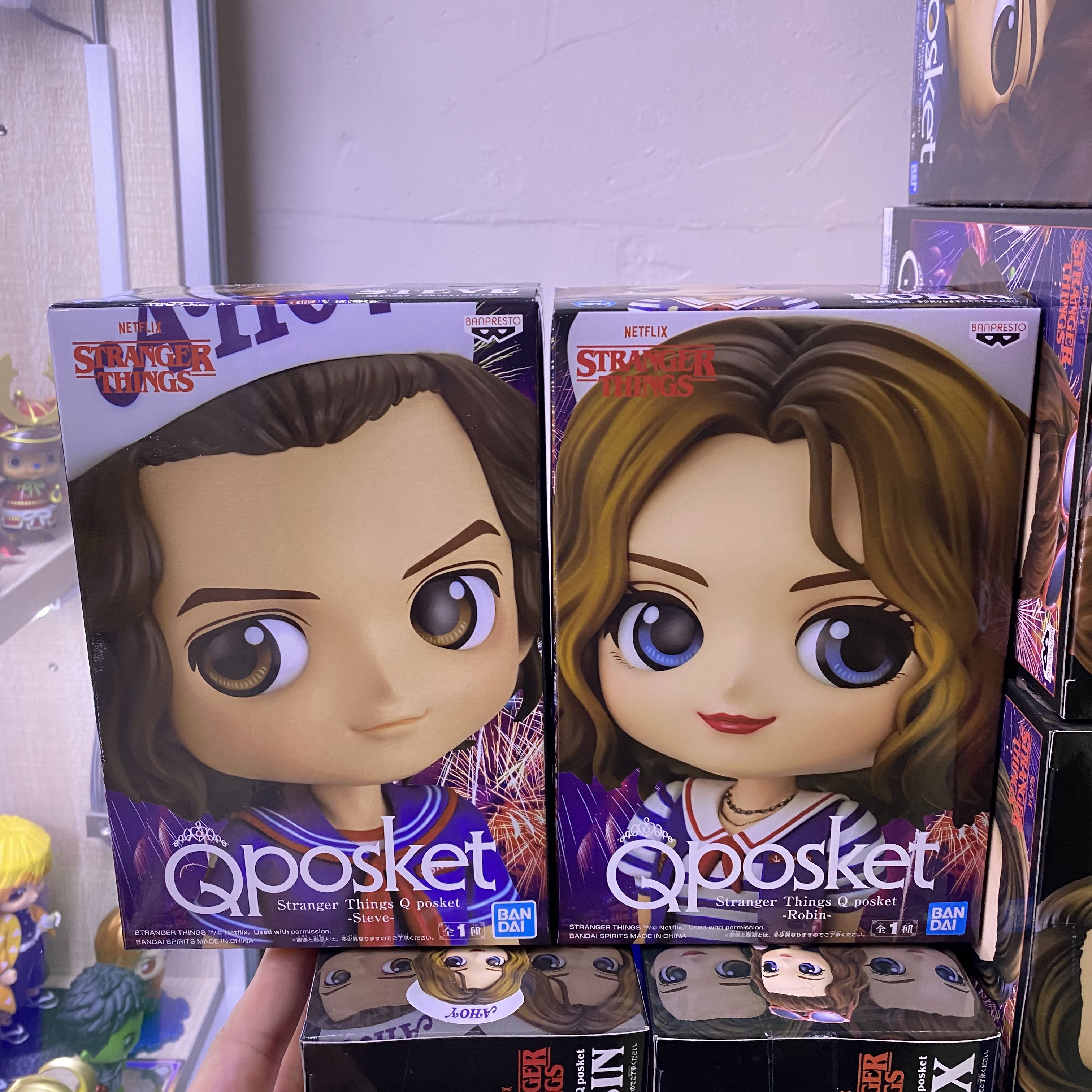 全新日版怪奇物語Stranger Things Robin Steve Qposket QP figure, 興趣及遊戲, 玩具 & 遊戲類 - Carousell