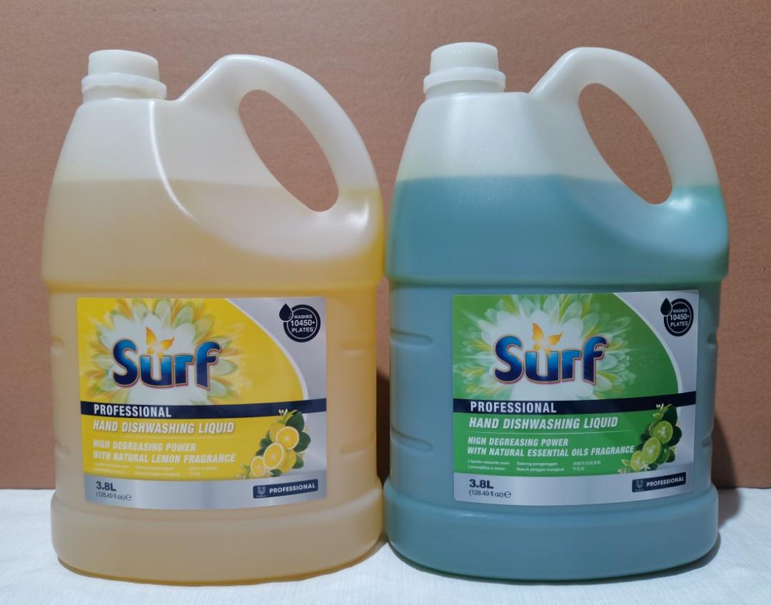 Surf Dishwashing Liquid 3.8L (10,450Plates), Furniture & Home Living ...
