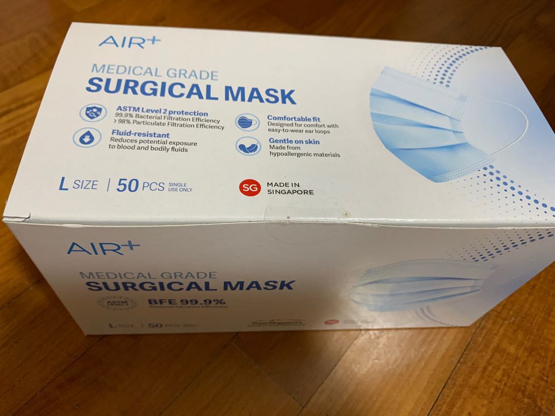 Surgical Mask - ST Engineering (local manufacture)- ASTM Level 2 ...