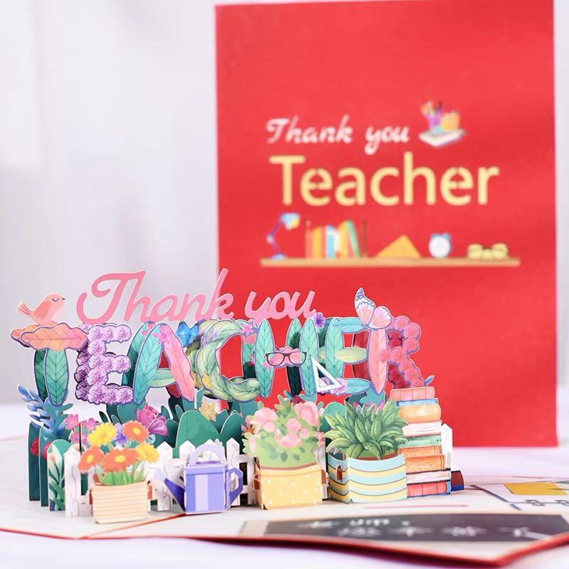 Teacher’s Day Card Gift / Greeting Card / Thank You Card / Pop up card ...