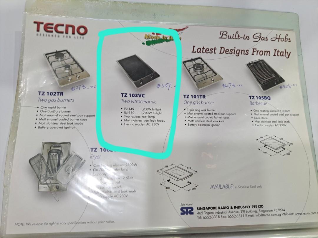 Tecno vitroceramic stove to give away, TV & Home Appliances, Kitchen ...