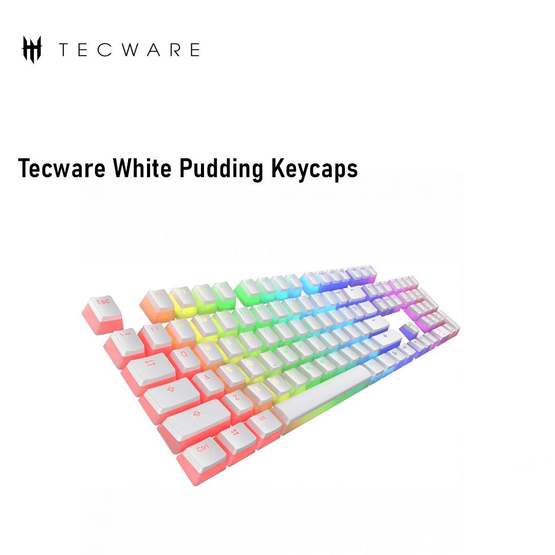 Tecware Pudding Keycaps - White, Computers & Tech, Parts & Accessories ...