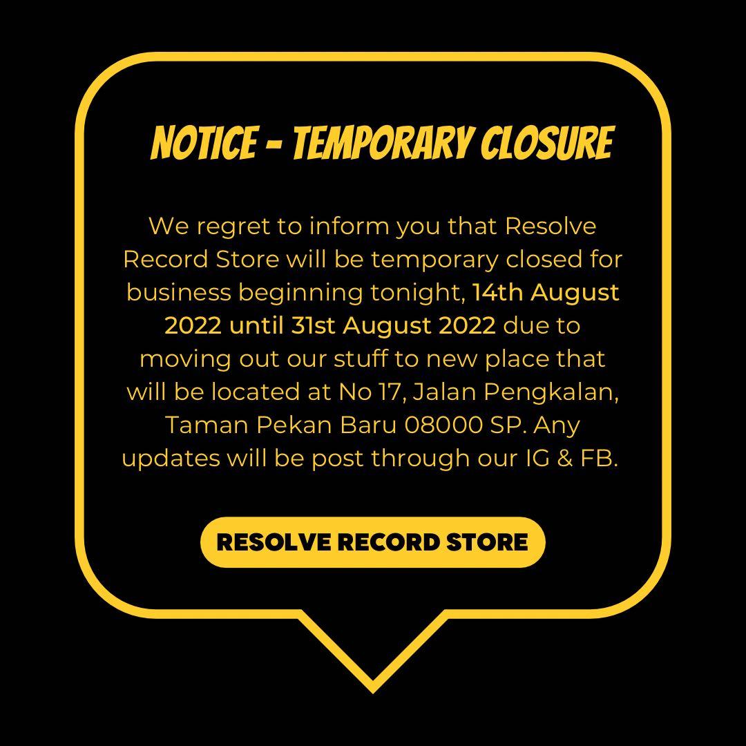 Temporary Business Closure - Moving Out, Announcements on Carousell