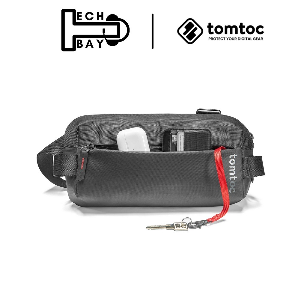 tomtoc Compact EDC Sling Bag, Minimalist Chest Shoulder Backpack ...