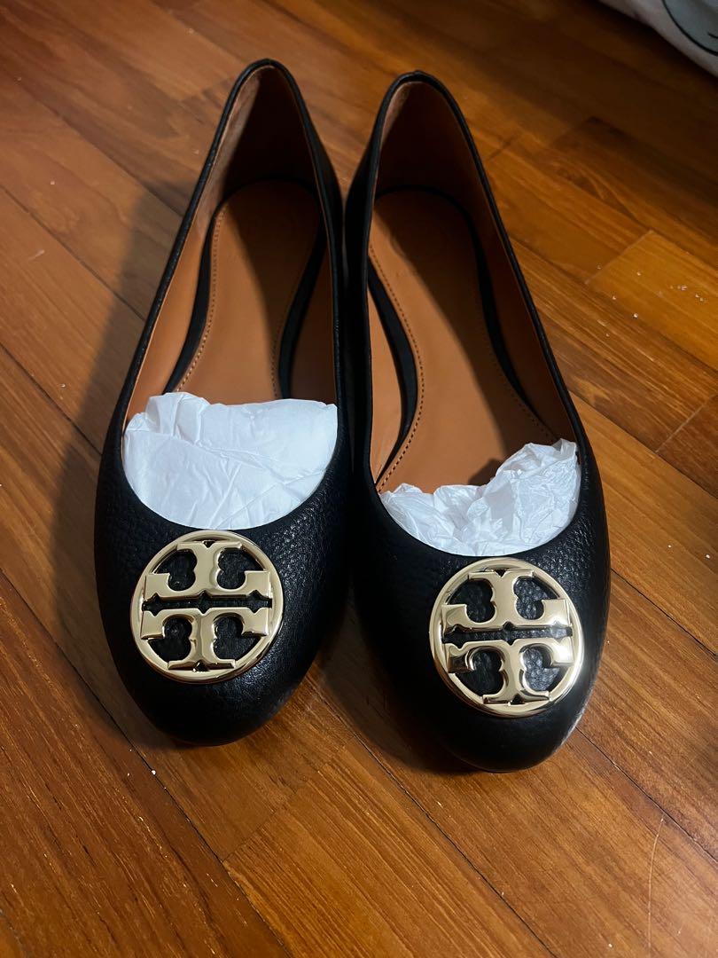 Tory Burch Chelsea ballet flat tumbled leather, Women's Fashion ...