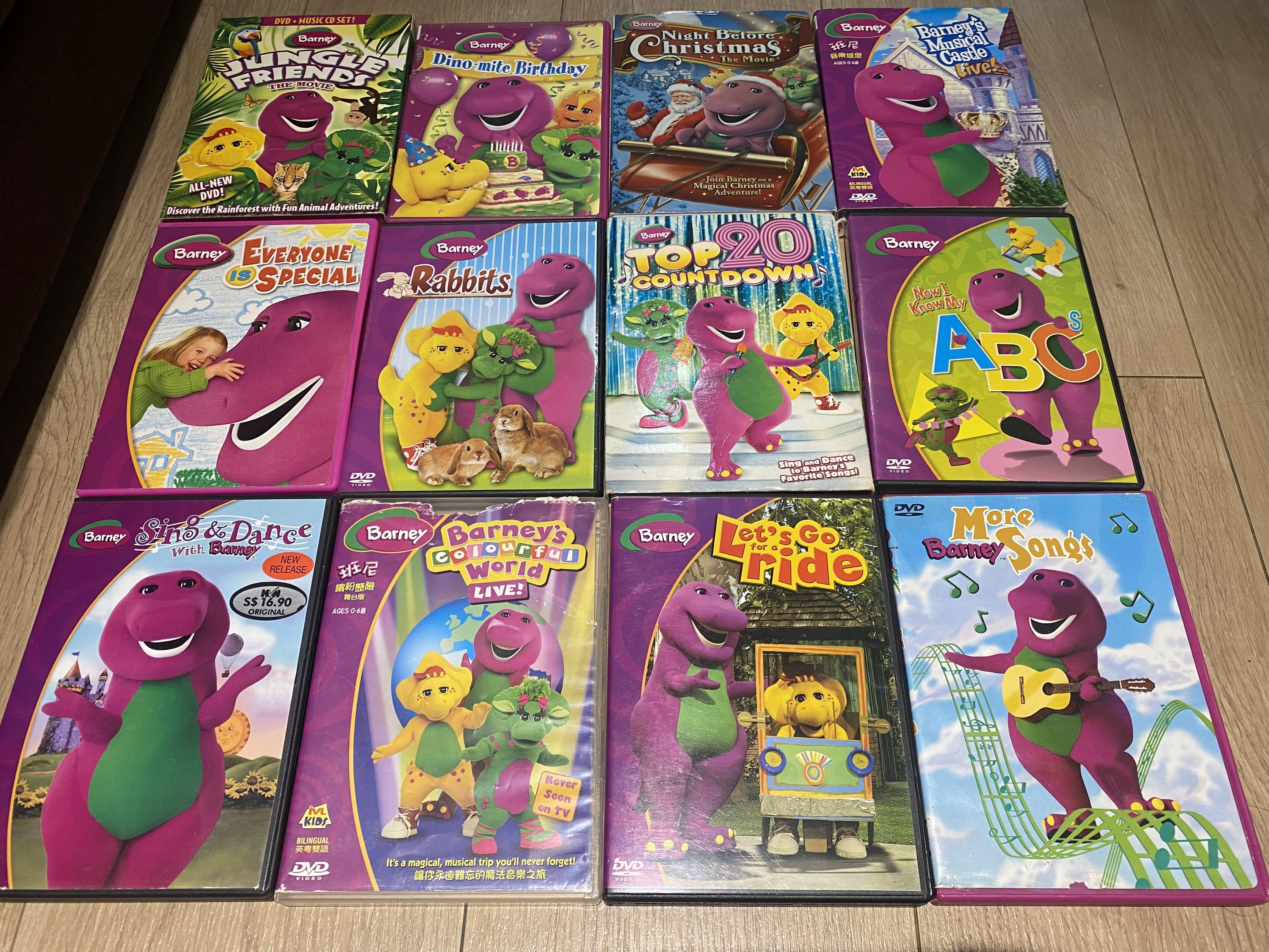 (Total 12 DVDs) Barney DVD Video 班尼, 興趣及遊戲, 音樂、樂器 & 配件, 音樂與媒體 - CD 及 ...