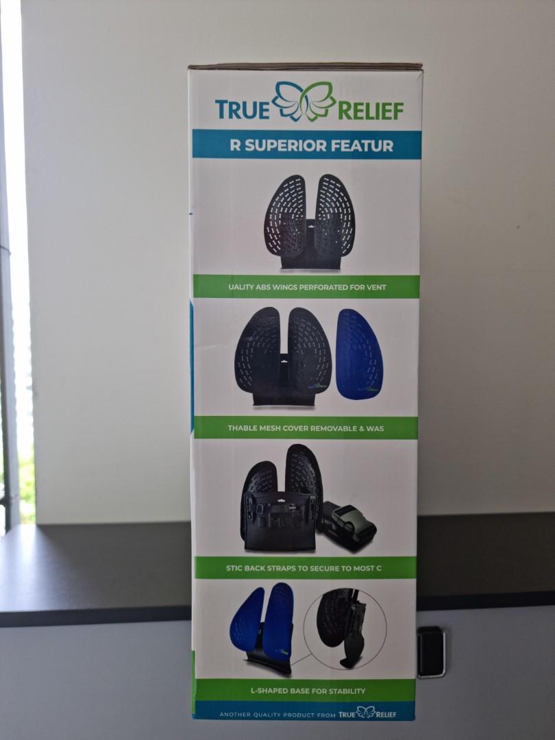 True Relief Ortho Lumbar & Back Support, Health & Nutrition, Massage ...