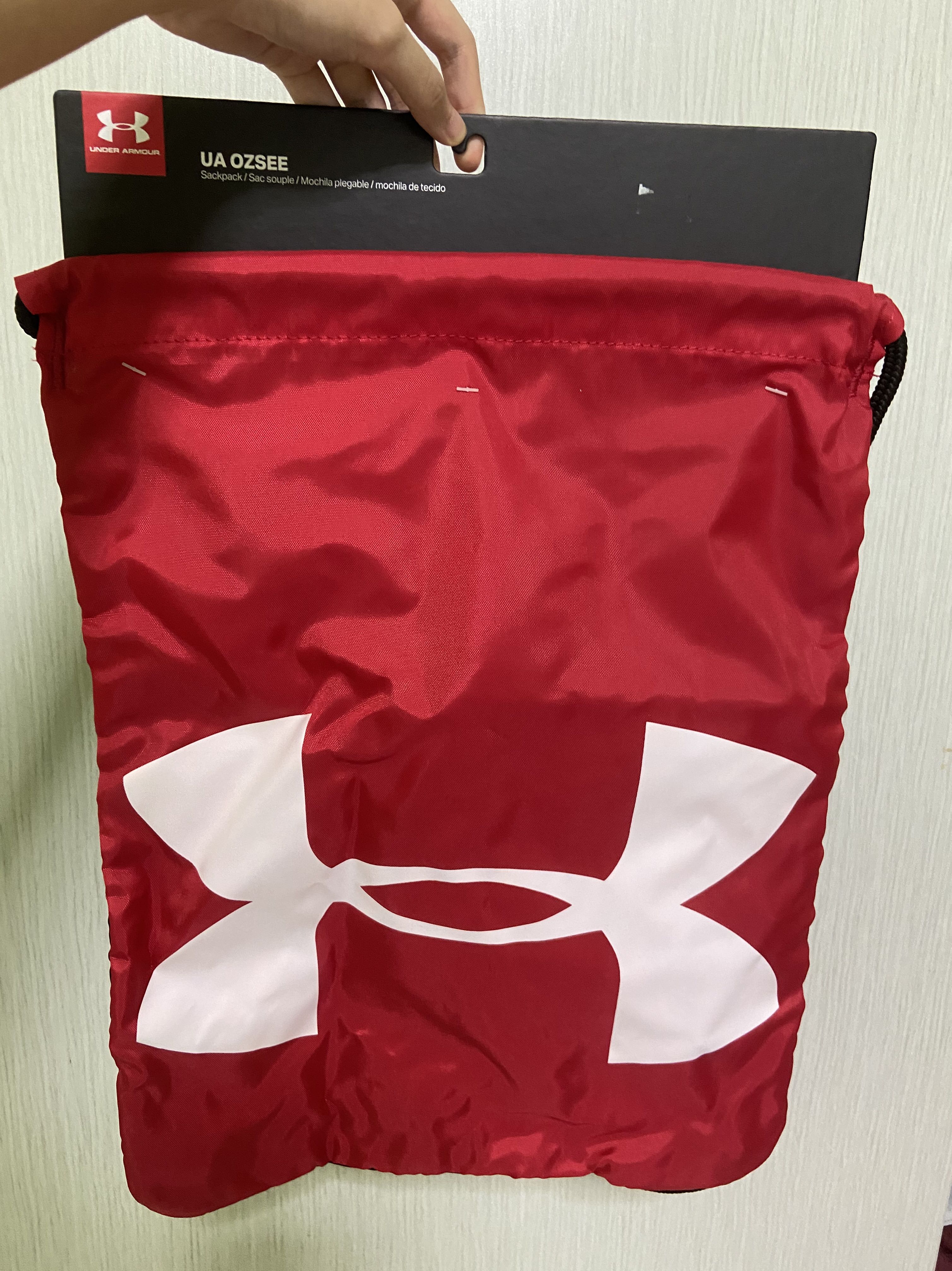 Under Armour Drawstring Bag, Men's Fashion, Bags, Backpacks on Carousell