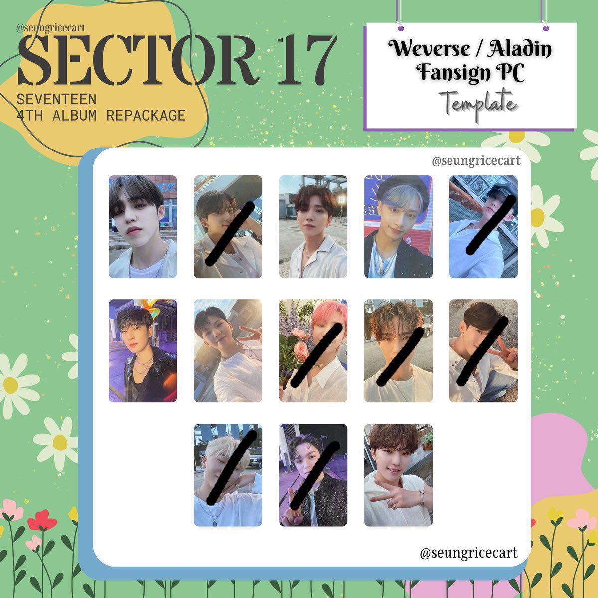 [updated 14/8/22] WTS/WTT seventeen sector 17 album weverse (/aladin) fansign pc scoups jeonghan ...