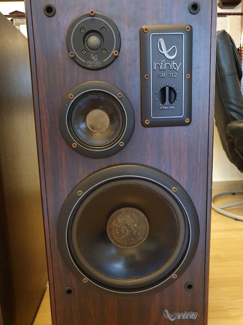Vintage Infinity 3-Way floorstanding speaker variable tweeter SM 112 ...