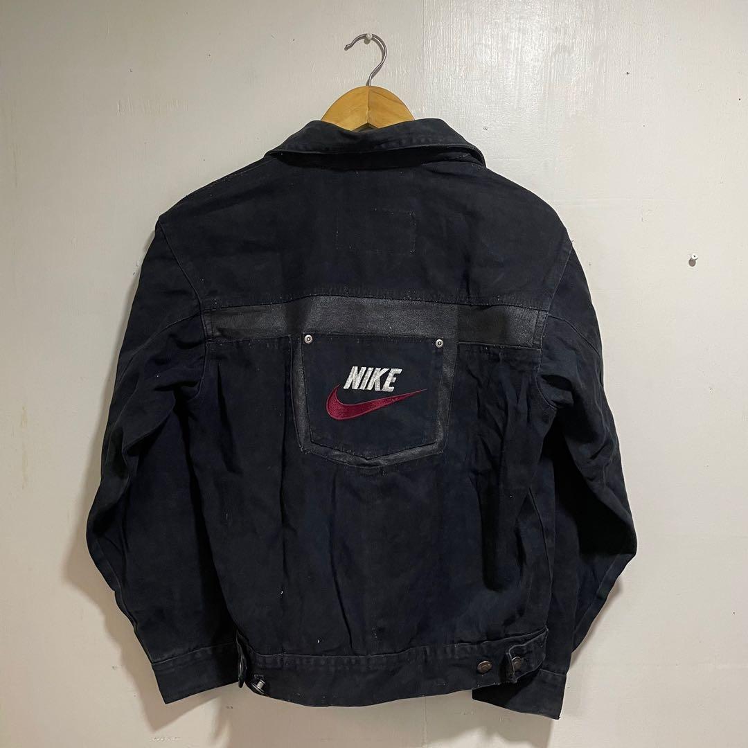 Vintage Nike Denim Jacket, Women's Fashion, Coats, Jackets and ...