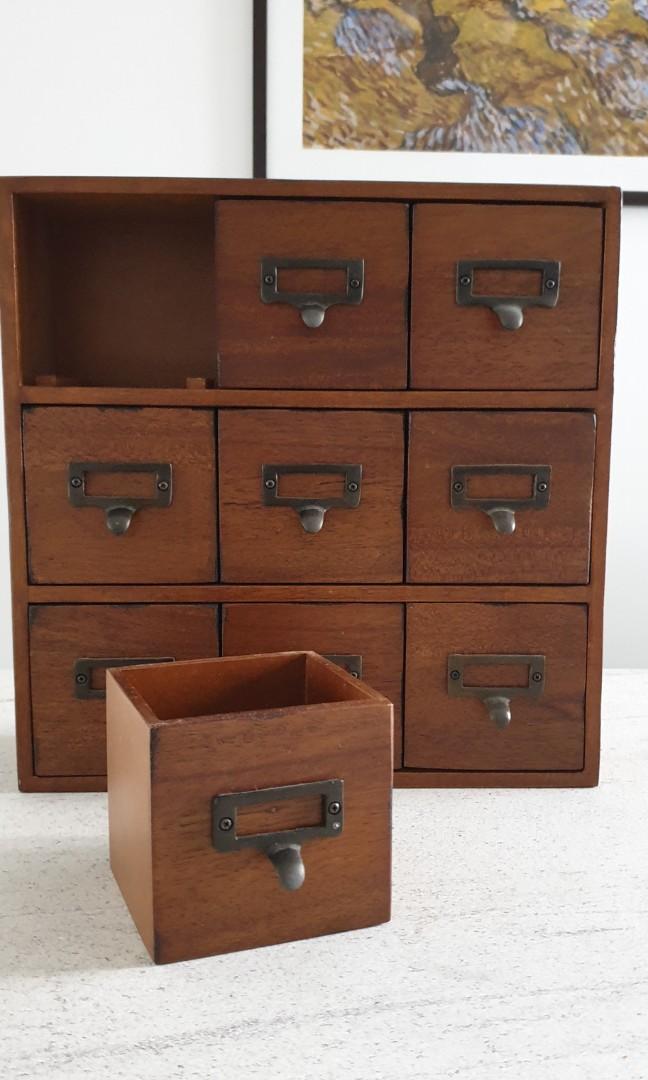 Vintage-inspired Square Drawers, Furniture & Home Living, Home Decor ...