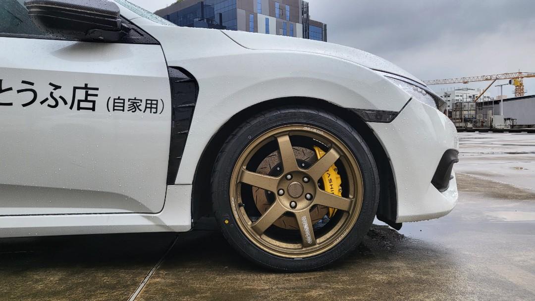 Volks Racing TE37 Rims ONLY (18" Bronze), Car Accessories, Tyres & Rims ...