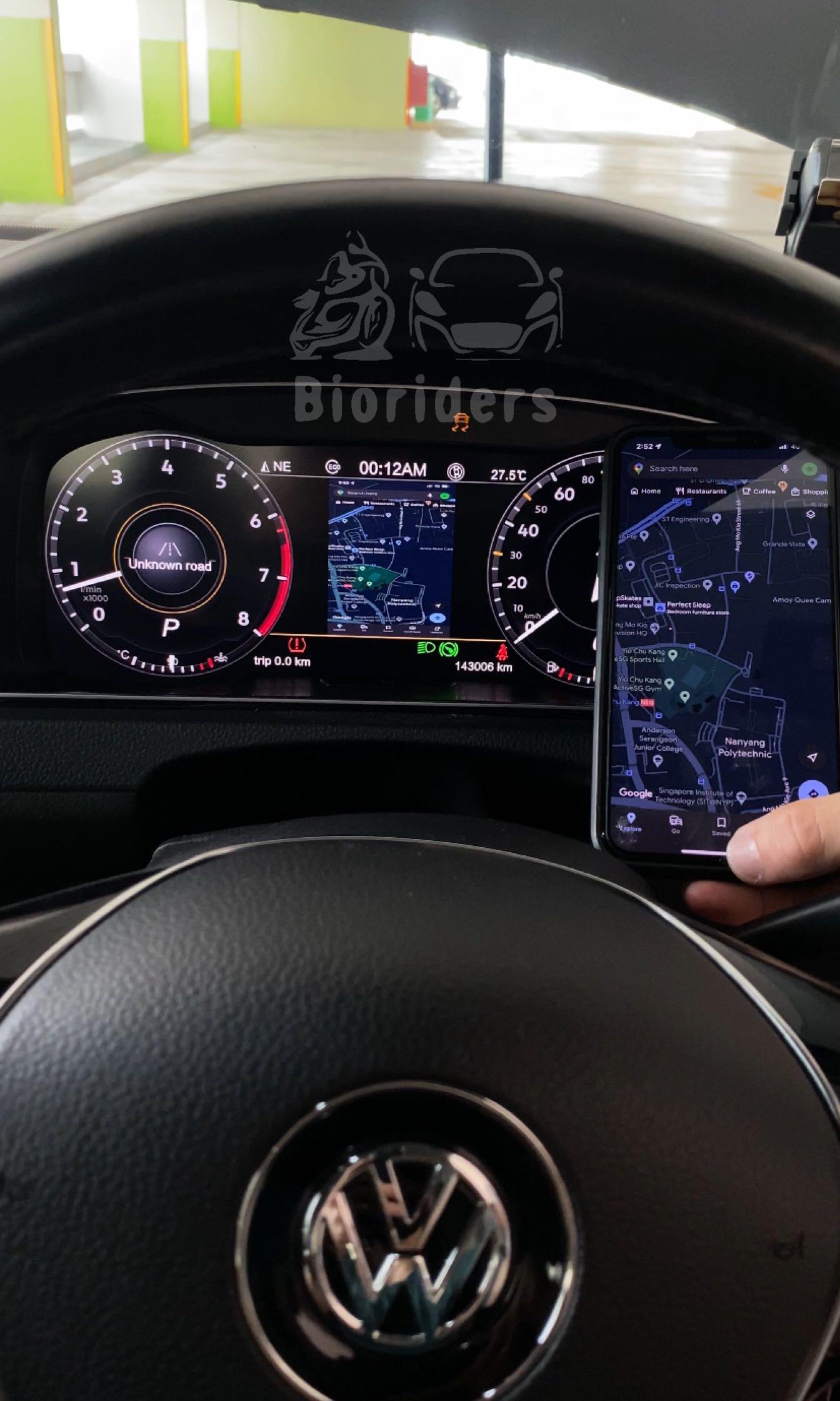 Volkswagen digital cluster|Speedometer|digital cockpit|Passat|Golf ...