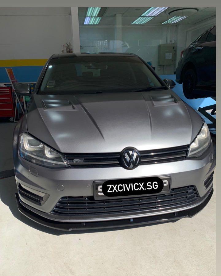 VW GOLF MK7/7.5 GTI & comfortline finless & with fin glossy black / CF ...